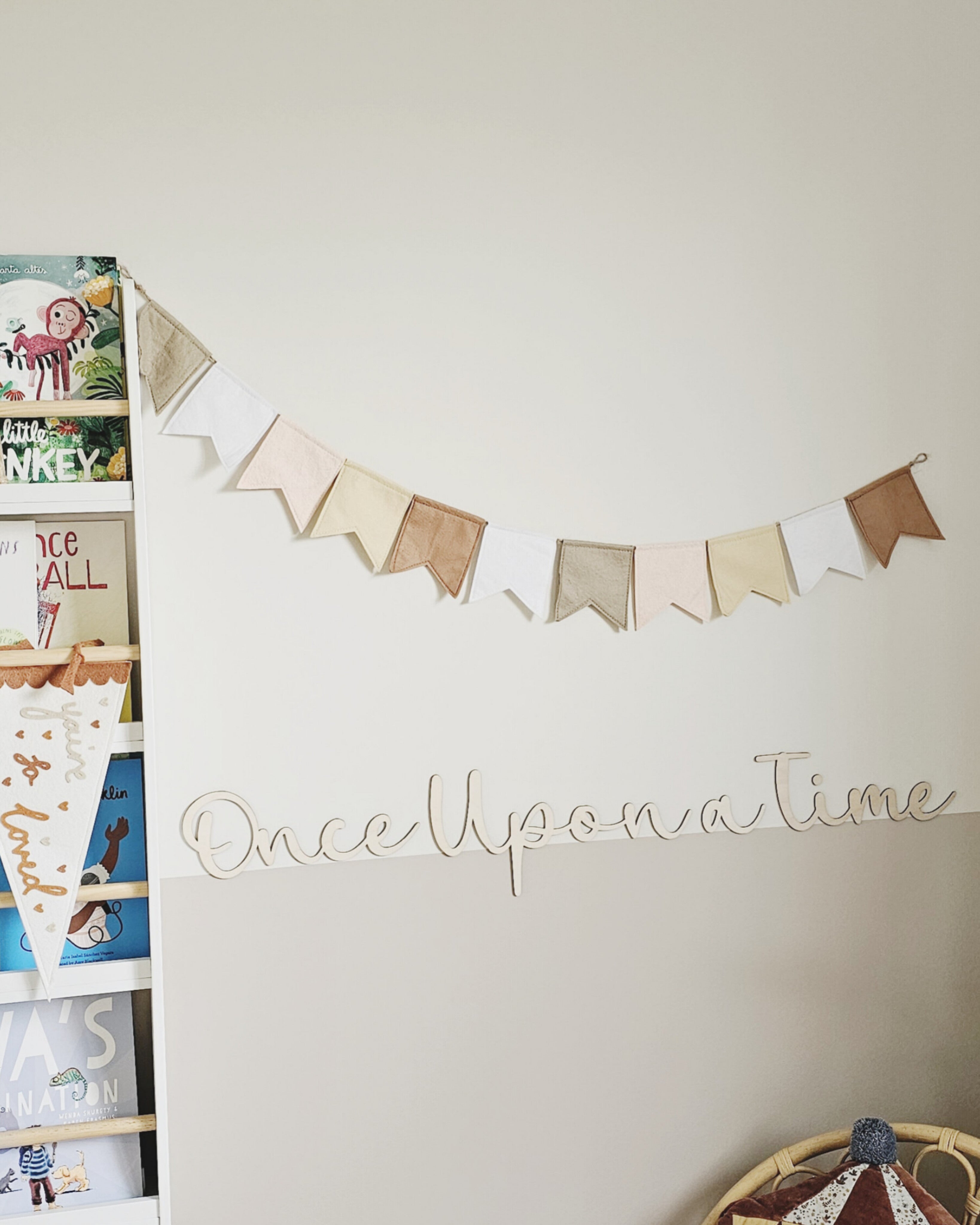 Once Upon A Time Wooden Wall Word Sign – Bobo and the mouse