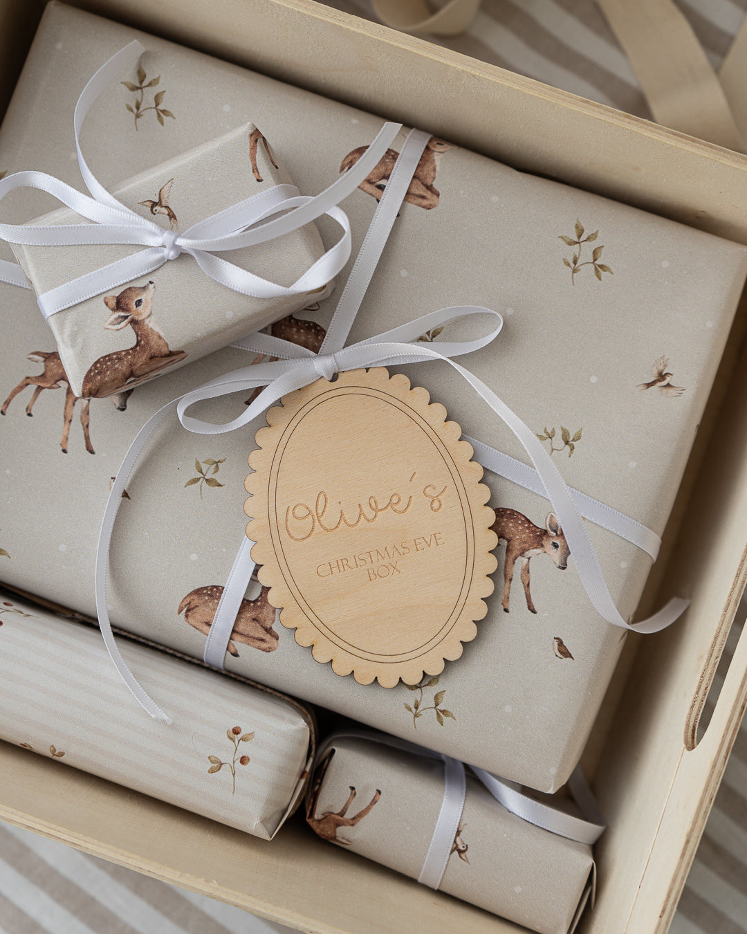 Personalised Christmas Eve Box Plaque – Bobo and the mouse
