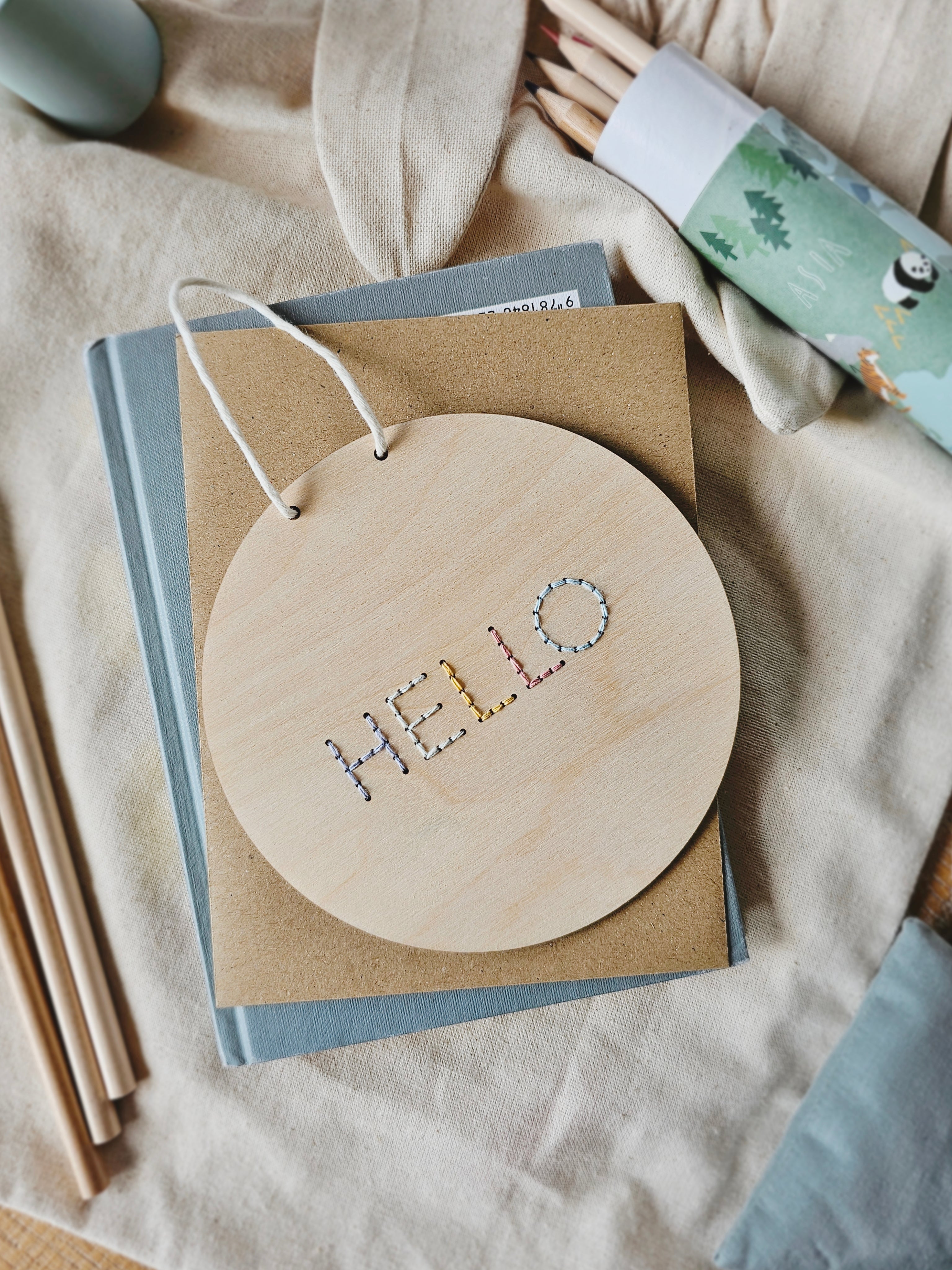 Embroidered Name Banner – Bobo and the mouse